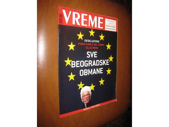 VREME br.802 (2006.) Pismo Karle del Ponte Oliju Renu