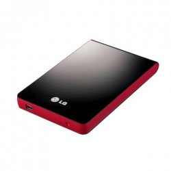 Eksterni hard disk LG XD3 HDD, 250GB, 2.5", USB 2.0, SATA, 5400 rpm, crveno-crne boje, HXD3U25GL