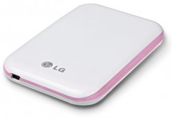 Eksterni HDD LG HDD 250GB, 2.5", USB2.0, SATA, 5400 rpm, Glossy White-Pink, HXD5U25PWP