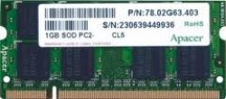 Memorija za notebook APACER SODIMM DDR2 800 1GB Apa chip retail pack, CS.01G2B.F2M