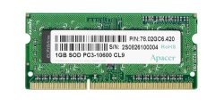 Memorija za notebook Apacer SODIMM DDR3 1333 PC10666 - 2GB APA chip, AS02GFA33C9NBGC