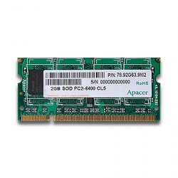 Memorija za notebook APACER SODIMM DDR2 800 2GB Apa chip retail pack, CS.02G2B.F0M