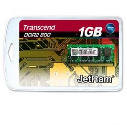 DDR2 memorije TRANSCEND za notebook SODIMM 1GB 800MHz JR CL5 200pin, JM800QSU-1G