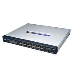 Svič LINKSYS SRW224P‚ 24-portni, 10/100 + 2-portni gigabitni sa Web View i napajanja preko Etherneta, SRW224P