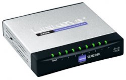Svič LINKSYS BY CISCO SLM2008 C, 8-port 10/100/1000 Gigabitni Smatr svič sa PD i AC napajanjem, SLM2008-EU