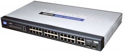Svič LINKSYS BY CISCO SRW224G4 24-port 10/100 + 4-Port Gigabit svič sa WebView, SRW224G4-EU