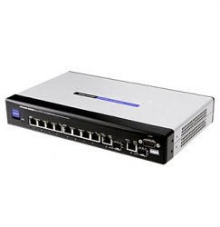 Svič LINKSYS BY CISCO SRW208MP, 8-port 10/100 Ethernet svič sa WebView i maksimalnom snagom PoE, SRW208MP-EU