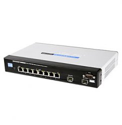 Svič LINKSYS BY CISCO SRW2008MP, 8-port 10/100/1000 Gigabitni sa WebView i maksimalnom snagom PoE i SNMP, SRW2008MP-EU