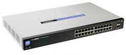 Svič LINKSYS BY CISCO SLM2024, 24-port 10/100/1000 Gigabitni Smart svič sa 2 combo SFPs, SLM2024-G5