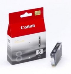 Kertridž CANON InkJet CLI-8BK za iP-4300, 4500, 5300, 5200R, 6700D, Pro9000, MP-600, 800, 810, 530, 830, crne boje, 490 stranica (BS0620B001AA)