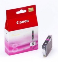 Kertridž CANON InkJet CLI-8M iP-3300, 3500, 4300, 4500, 5300, 5200R, 6700D, iX-4000, 5000, Pro9000, MP-510, 530, 600, 800, 810, 830, magenta boje, 490 stranica (BS0622B001AA)
