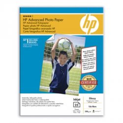 Papir HP Advanced glossy foto, 13x18cm borderless, 250g/m2, 25 listova (Q8696A)