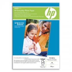 Papir HP Everyday Semi-gloss fotopapir 100 sht, A4, 210x297mm, Q2510HF