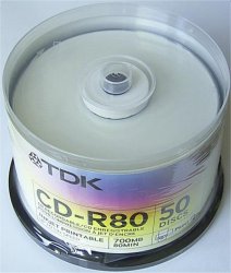 Prazan disk CD-R80PWWCBA50