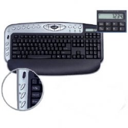 Tastatura GENIUS KB-29e US, PS/2, plave boje office-multimedia sa 29 specijalnih tastera i kalkulatorom, 31310014