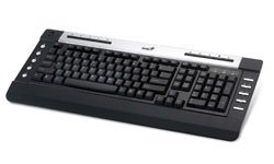 Tastatura GENIUS SlimStar 250, USB+PS/2, US+EUR crne boje, 31310417104