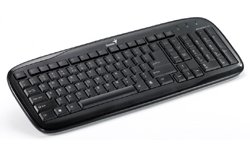 Tastatura GENIUS SlimStar 110, PS/2, crne boje, bela kutija, 31300697116