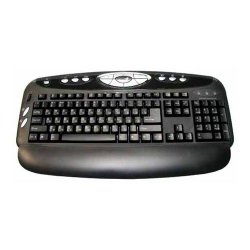 Tastatura GENIUS KB-16E, PS/2, US+EU, crne boje, 31310018142