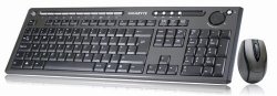 Set tastatura i miš GIGABYTE KB + MU GKM-7500, multimedia wireless, 2.4GHz, slim, US, GKM7500-01R-USI