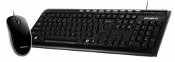 Set tastatura i miš Gigabyte GKM-M6150 USB, crne boje, US layout, 104 tastera, GKM6150-USI-BCR