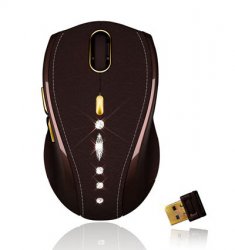 Bežični miš GIGABYTE GM-M7800, USB nano receiver, 2.4GHz, Laser, Dual DPI mode, 4D scroll, braon boje, GM7800S0-BROWN