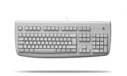 Tastatura LOGITECH OEM Deluxe 250 US, PS2, bele boje, 967641-0100