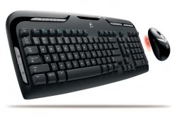Tastatura LOGITECH Cordless Desktop EX110 YU crne boje USB, PS/2, 967561-0138