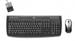Bežična laserska tastatura LOGITECH OEM Desktop Internet 1500, US, crne boje, USB, 967743-0100