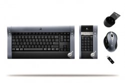 Tastatura LOGITECH diNovo Cordless Desktop za laptop, US, USB, crne boje, 967428-0100