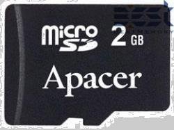 Micro SD memorijska kartica APACER kapaciteta 2GB bez adaptera (AP2GMCSD-RA)