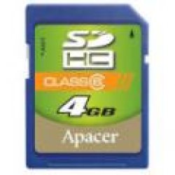 SD memorijska kartica APACER kapaciteta 4GB SDHC (AP4GSDHC2-R)