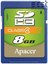 Memorijska kartica APACER Secure digital card SD 8GB SDHC Class4