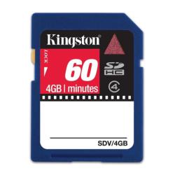 Video kartica KINGSTON 60 min (4GB) SDHC EMEA Channel packaging, KE-C104G-1WQ