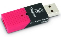 USB memorija Kingston 8GB USB 2.0 DataTraveler Mini Fun Gen 2, crno-crvena