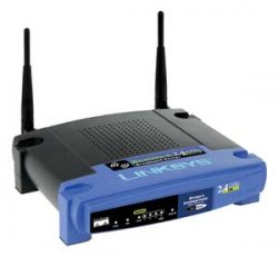 Wireless Access Point Router LINKSYS WRT54G sa 4-potnim svicem 802.11g