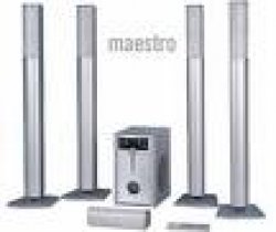 Zvučnici 5.1 XWAVE Maestro II, CH 300W (125W+5x35W), FM, RC, srebrne boje, MAESTRO II