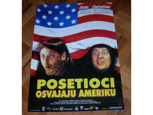 Posetioci osvajaju Ameriku (Jean Reno) - filmski plakat