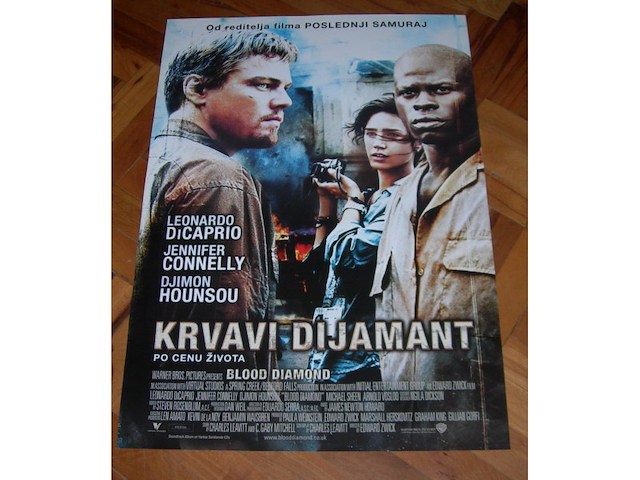 Krvavi dijamant (Leonardo DiCaprio) - filmski plakat