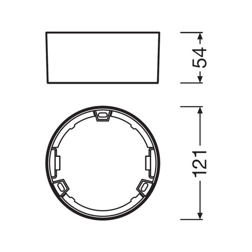 NADGRADNI RAM ZA LED PANEL DOWNLIGHT SLIM ROUND DN105 LEDV.***