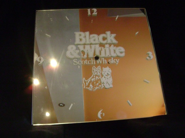Ogledalo reklama Black &; White whisky