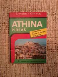 Athina. Pireas. City map