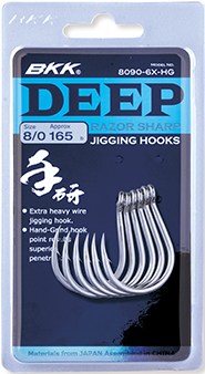 BKK Deep Jigging Hook #10/0 8090-6X-HG