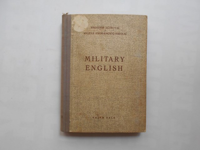 Military english, udžbenik engleske vojne terminologije