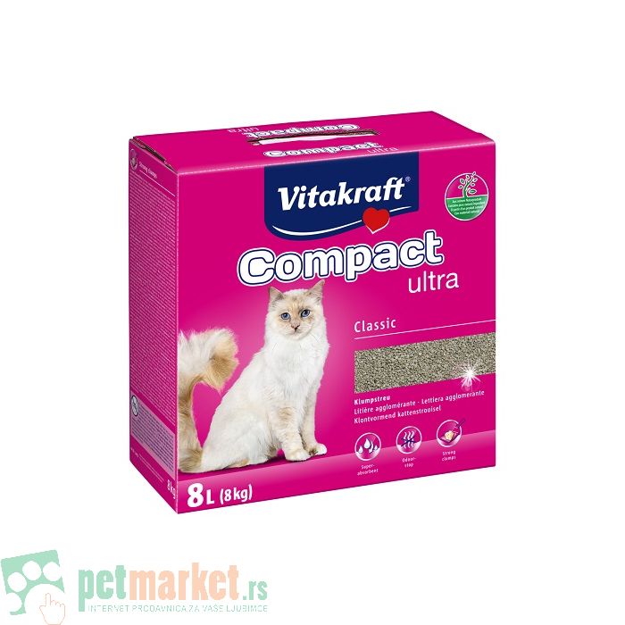 Vitakraft: Posip za mačke, Compact ultra, 4 kg