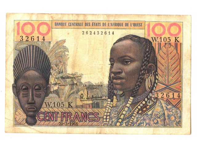 Senegal 100 francs 1961