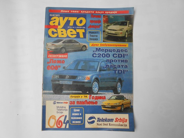 Auto svet br.4  4.jan 1999.   politika ad