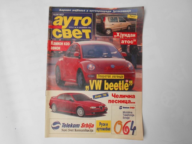 Auto svet br.3  28.dec 1998.   politika ad