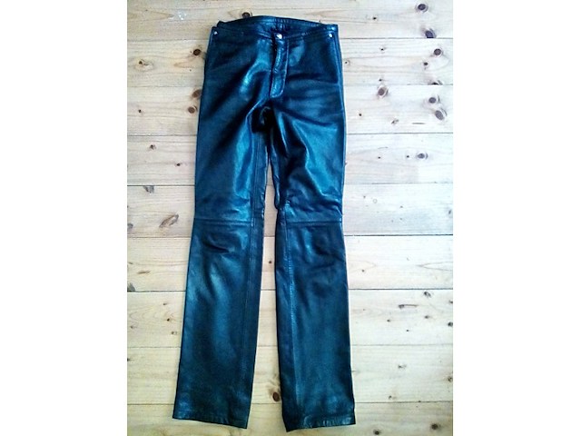 Kožne crne elegantne pantalone Dakota br 27