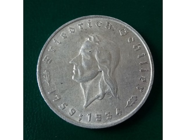 5 REICHSMARK 1934 srebro