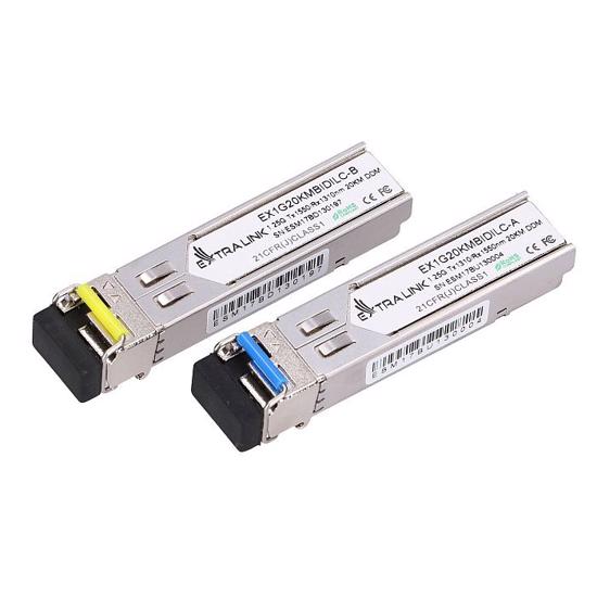 EXTRALINK SFP 1.25G WDM BIDI 1310/1550NM 20KM DDM 2PCS LC